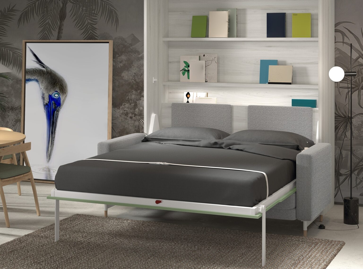 CAMA ABATIBLE VERTICAL MATRIMONIO CON SOFA - Muebles Carisma